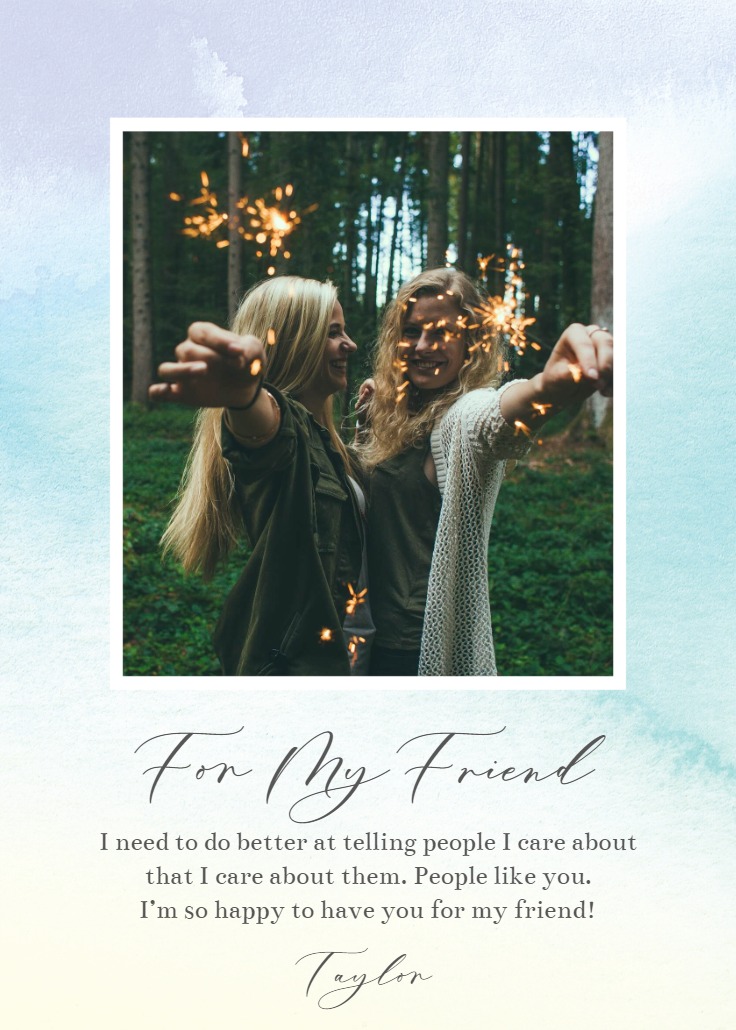 Flash Card - Friendship Card | Greetings Island