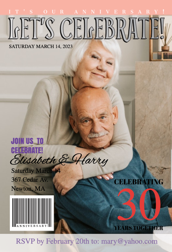 Anniversary Celebration Magazine - Anniversary Invitation Template ...