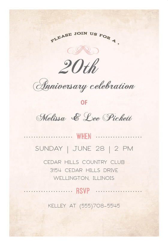 Modern Media - Anniversary Invitation Template (Free) | Greetings Island