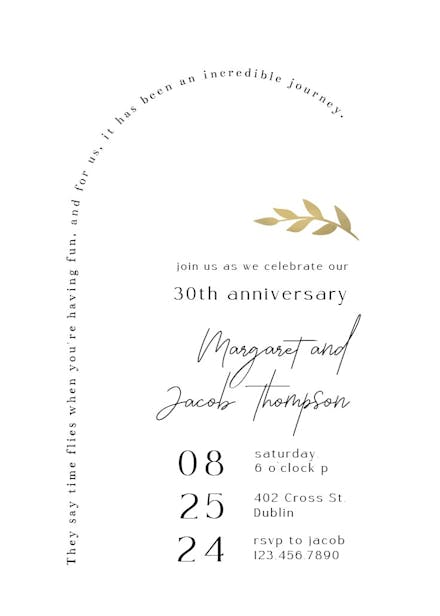 Roman Romantic - Party Invitation Template (Free) | Greetings Island