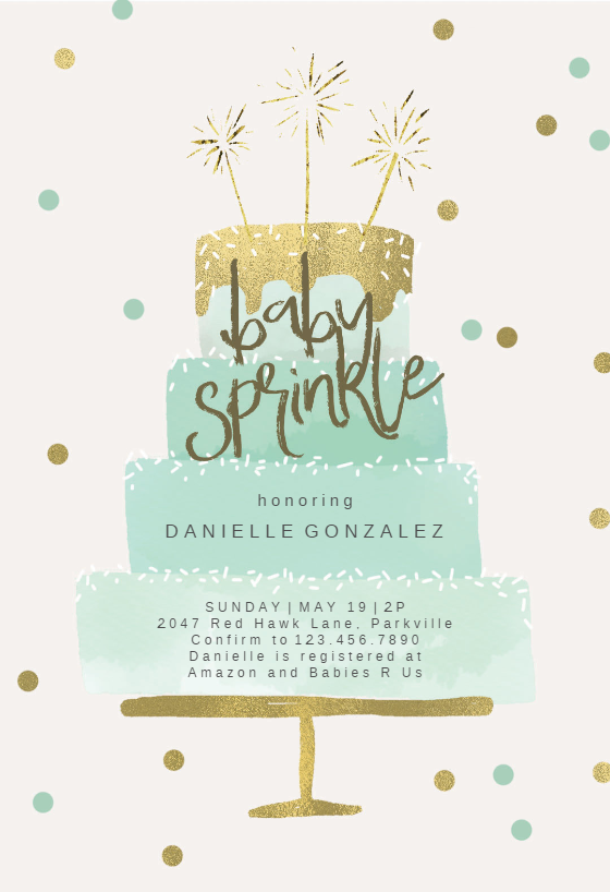 Baby Sprinkle Invitation Templates (Free) | Greetings Island