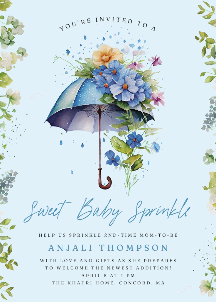 Sweetest Sprinkle - Baby sprinkle Invitation Template (Free ...