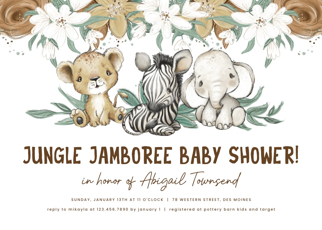 Cuddle Babies - Baby shower invitation Template | Greetings Island