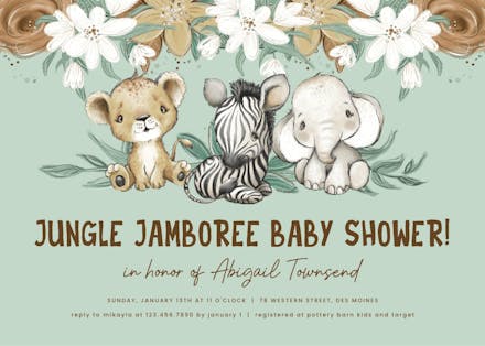 Cuddle Babies - Baby Shower Invitation Template | Greetings Island