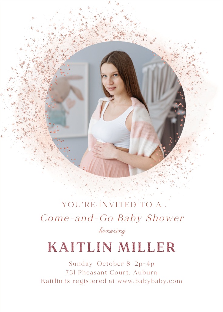 Growing & Glowing - Baby shower invitation Template | Greetings Island