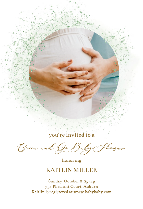 Growing & Glowing - Baby Shower Invitation Template | Greetings Island