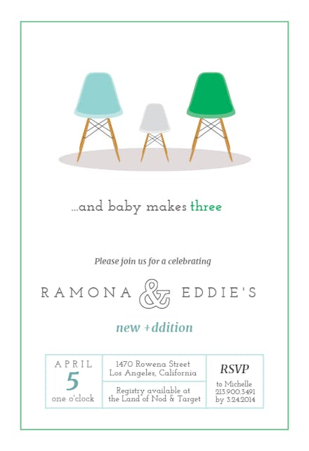 New Addition - Baby Shower Invitation Template (Free) | Greetings Island
