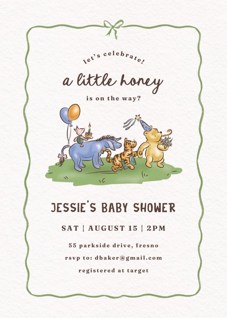 Sweet Woodlands - Baby shower invitation Template | Greetings Island