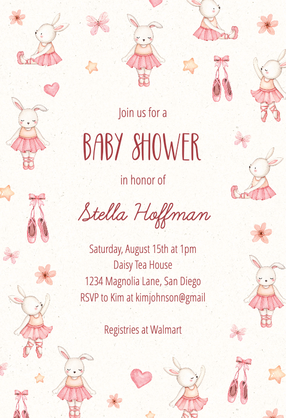 Tutu Cute - Baby Shower Invitation Template | Greetings Island