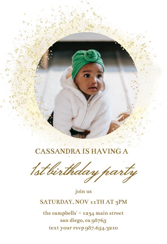 Baby Birthday Invitation Templates (Free) | Greetings Island