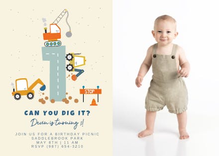 Can You Dig It - Birthday Invitation Template (Free) | Greetings Island