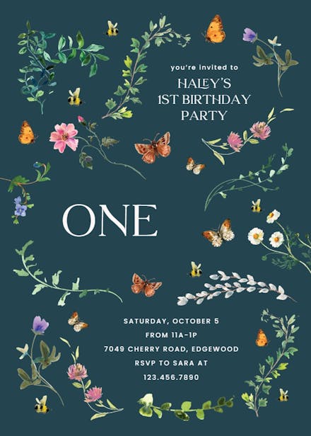 Gentle Garden - Invitation Template | Greetings Island