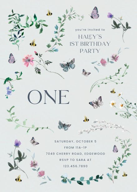 Gentle Garden - Invitation Template | Greetings Island