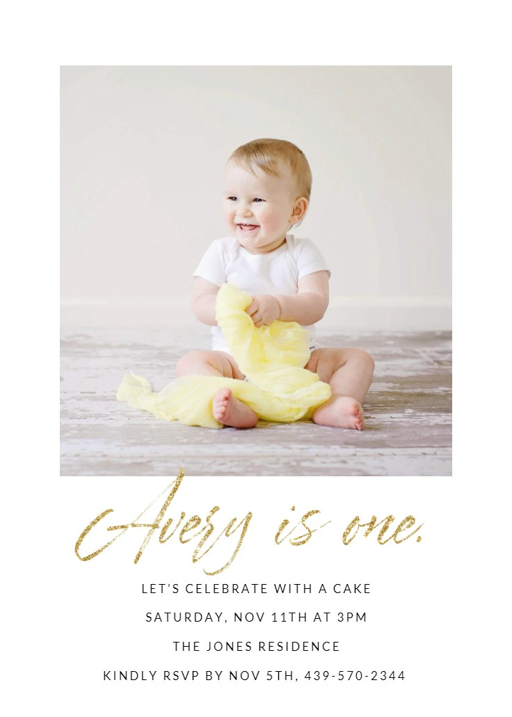 Baby Diva - 1st Birthday Invitation Template (Free) | Greetings Island