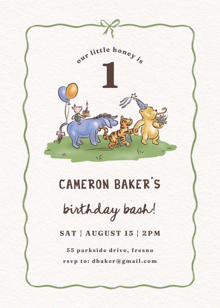 Sweet Woodlands - Birthday Invitation Template (Free) | Greetings Island