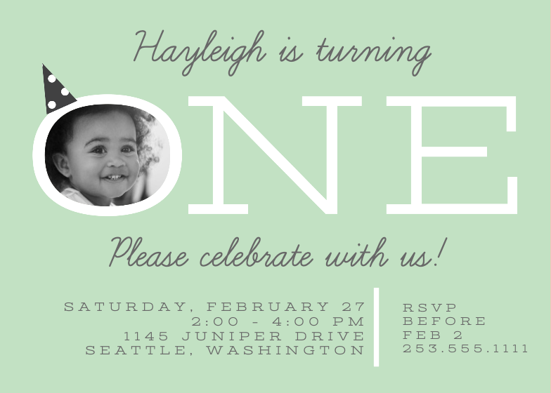 Baby Birthday Invitation Templates (Free) | Greetings Island