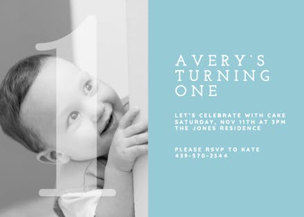 You Are One - Birthday Invitation Template (Free) | Greetings Island