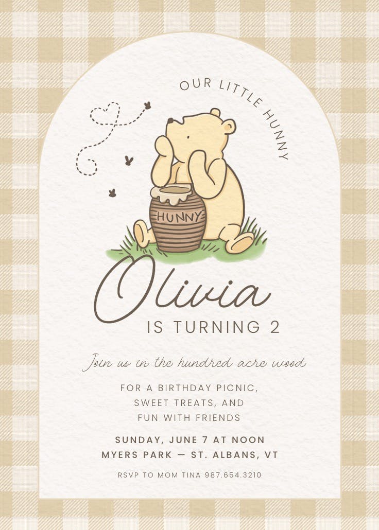 Hunny Pot - Birthday Invitation Template | Greetings Island