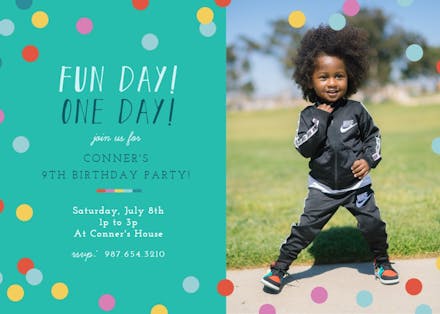 A Fun Day - Birthday Invitation Template (Free) | Greetings Island