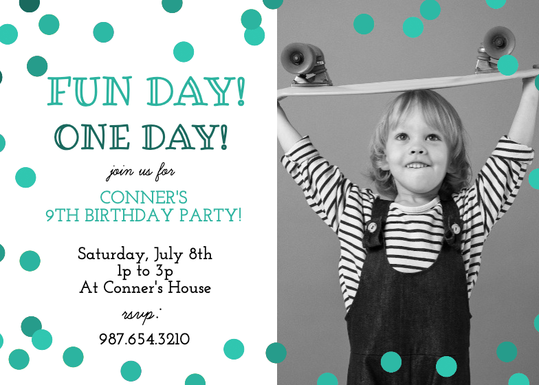 A Fun Day - Birthday Invitation Template (Free) | Greetings Island