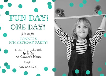 A Fun Day - Birthday Invitation Template (Free) | Greetings Island