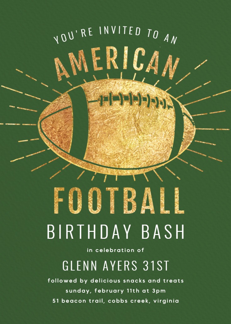 An American Classic - Birthday Invitation Template | Greetings Island