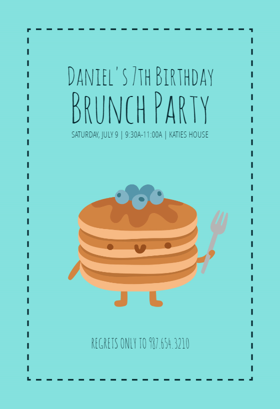 Food Fun - Birthday Invitation Template (Free) | Greetings Island