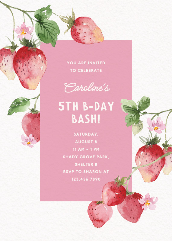 Fresh from the vine - Birthday Invitation Template (Free) | Greetings ...