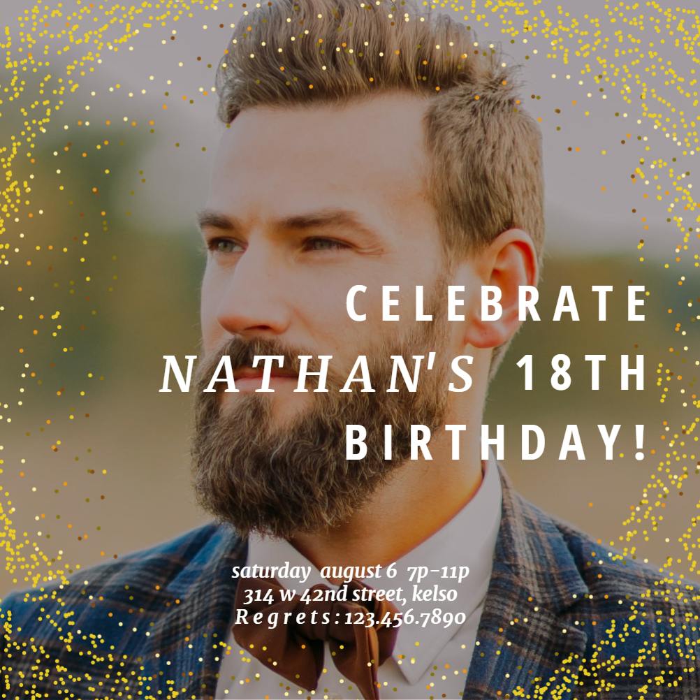 Highlight Real - Birthday Invitation Template (Free) | Greetings Island