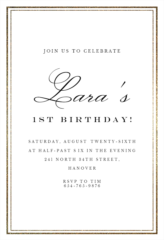 Baby Diva - Birthday Invitation Template (Free) | Greetings Island