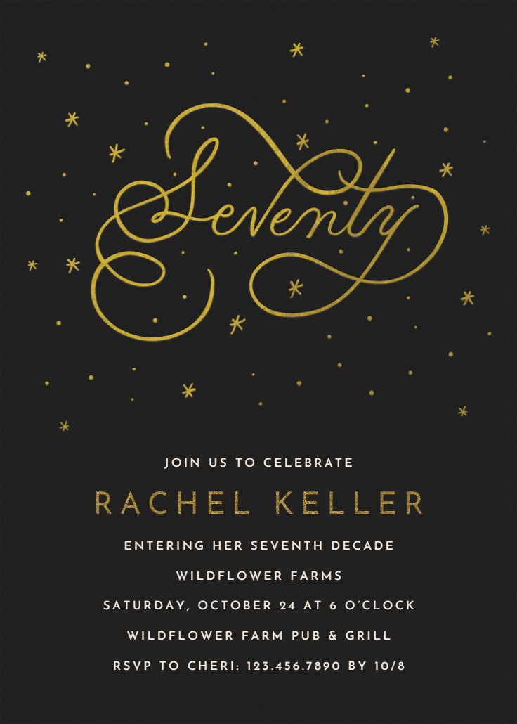 Decades 70 - Birthday Invitation Template | Greetings Island