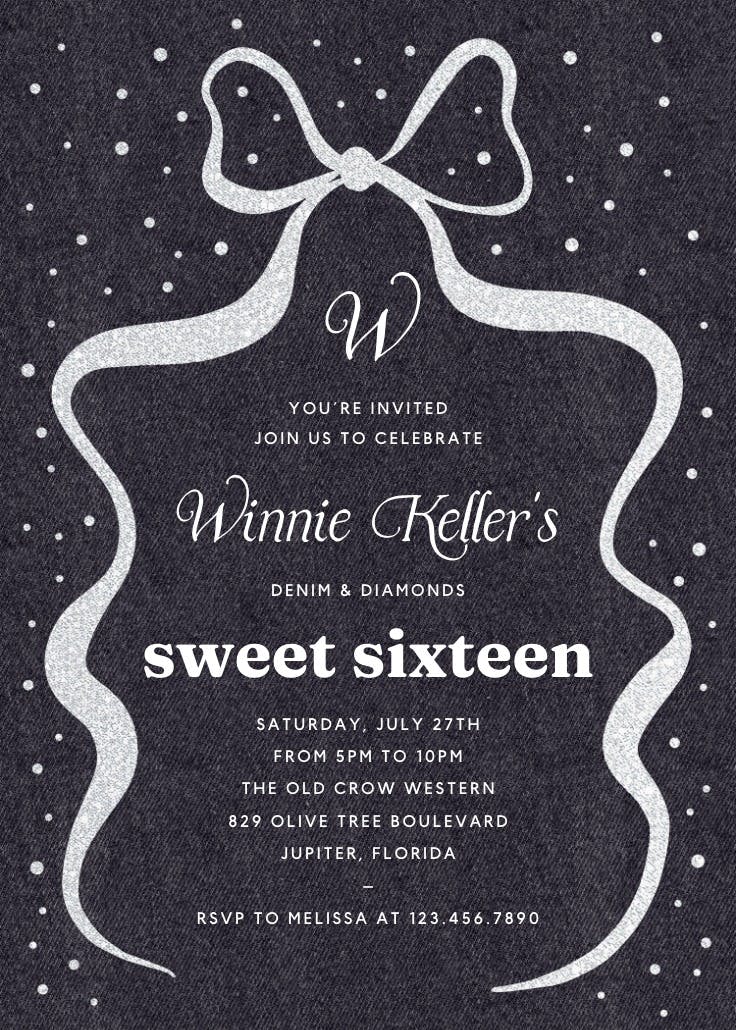 Denim Design - Birthday Invitation Template (Free) | Greetings Island