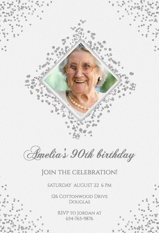 Diamonds - Birthday Invitation Template | Greetings Island