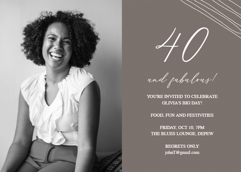 Birthday Invitation Cards With Photos (Free) | Greetings Island