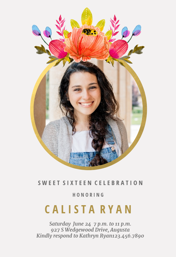 Round Party - Birthday Invitation Template (Free) | Greetings Island