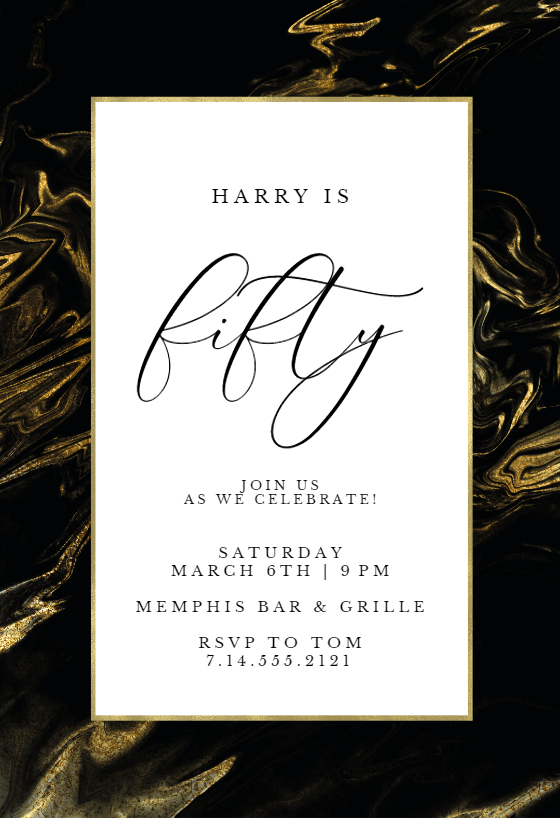 Birthday Invitation Templates For Him (Free) | Greetings Island