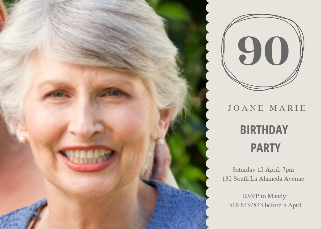 Round Party - Birthday Invitation Template (Free) | Greetings Island