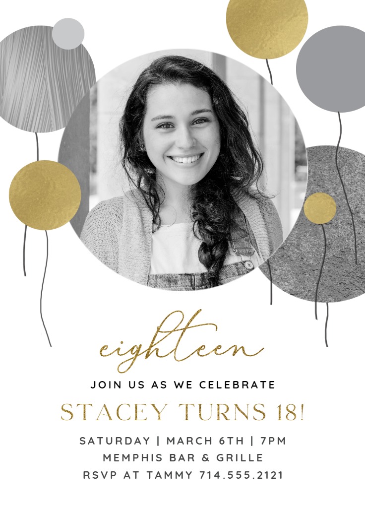 Surrealism balloons - Birthday Invitation Template (Free) | Greetings ...