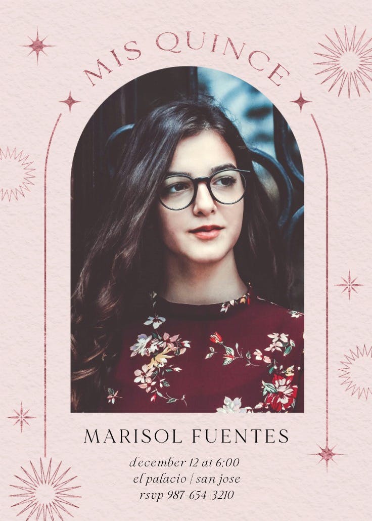 Elegant Fifteen - Birthday Invitation Template (Free) | Greetings Island