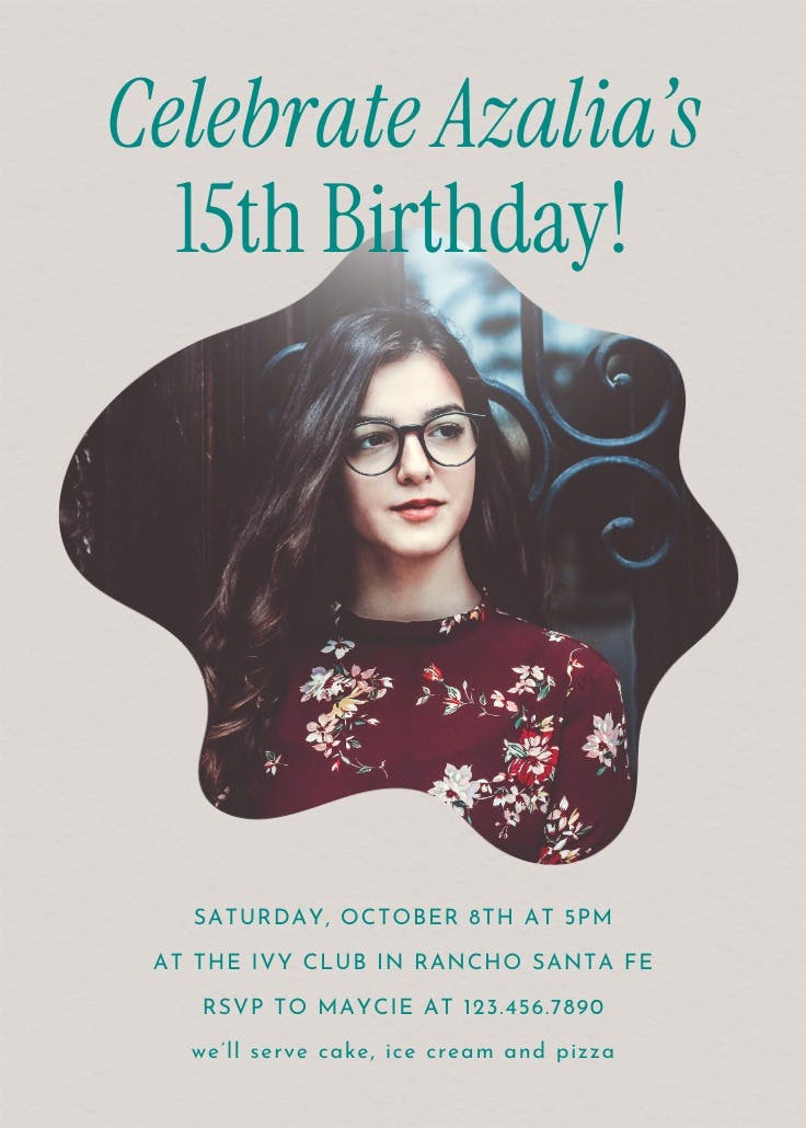 You Should Come - Quinceañera Invitation Template (Free) | Greetings Island