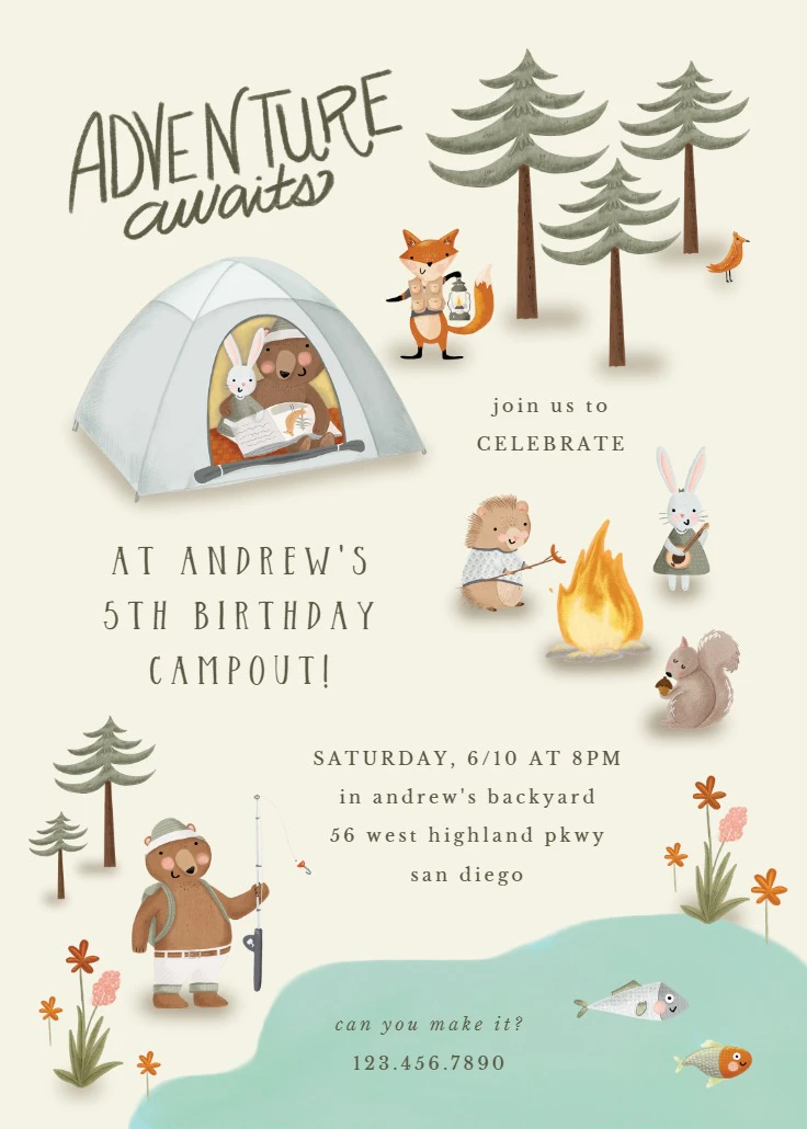 Adventure time - Birthday Invitation Template (Free) | Greetings Island