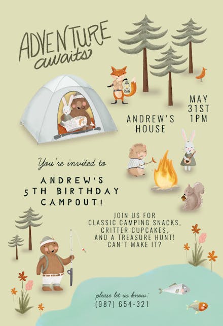 Adventure Time - Birthday Invitation Template (Free) | Greetings Island