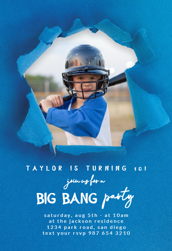 Sms - Birthday Invitation Template (Free) | Greetings Island