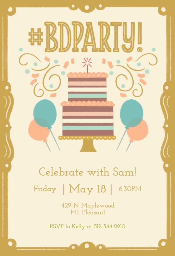 Kids Birthday Invitation Templates (Free) | Greetings Island