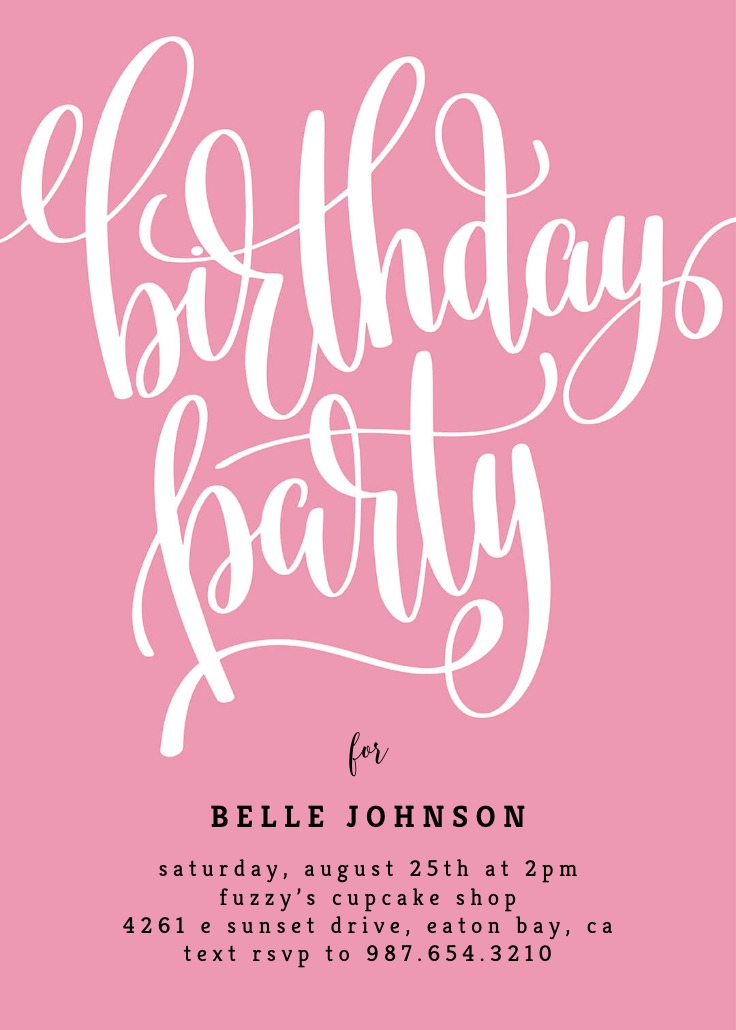 Birthday Party - Birthday Invitation Template (Free) | Greetings Island