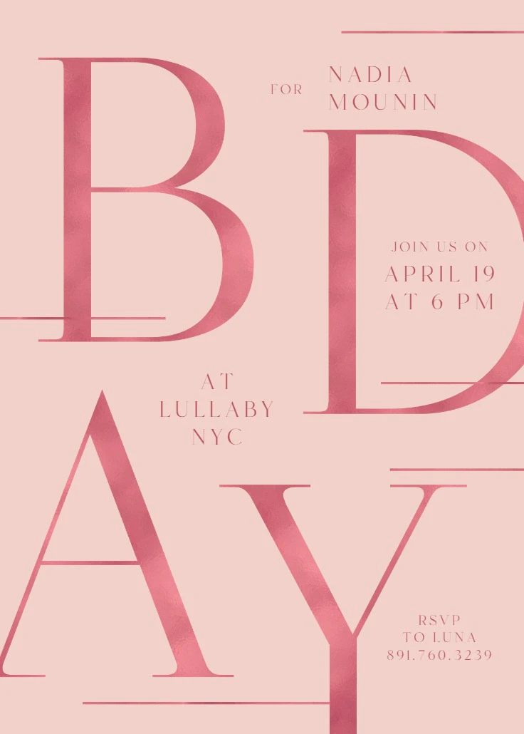 Newly Minted - Birthday Invitation Template (Free) | Greetings Island