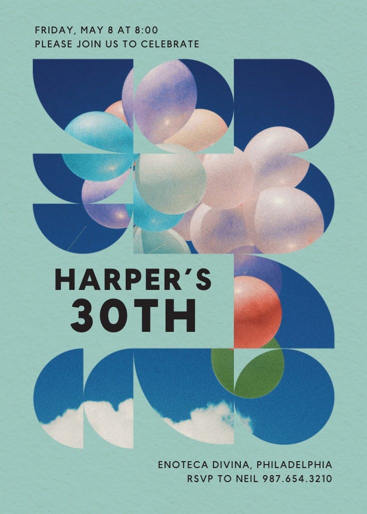 Brilliant SKy - Birthday Invitation Template (Free) | Greetings Island