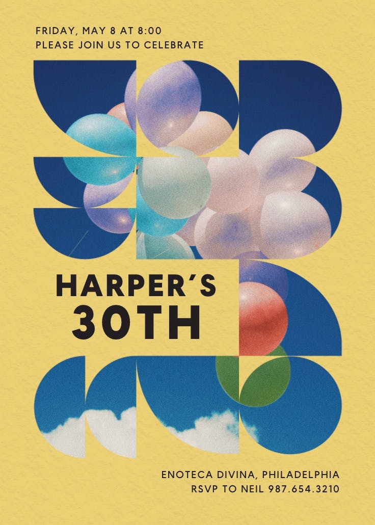 Brilliant SKy - Birthday Invitation Template (Free) | Greetings Island