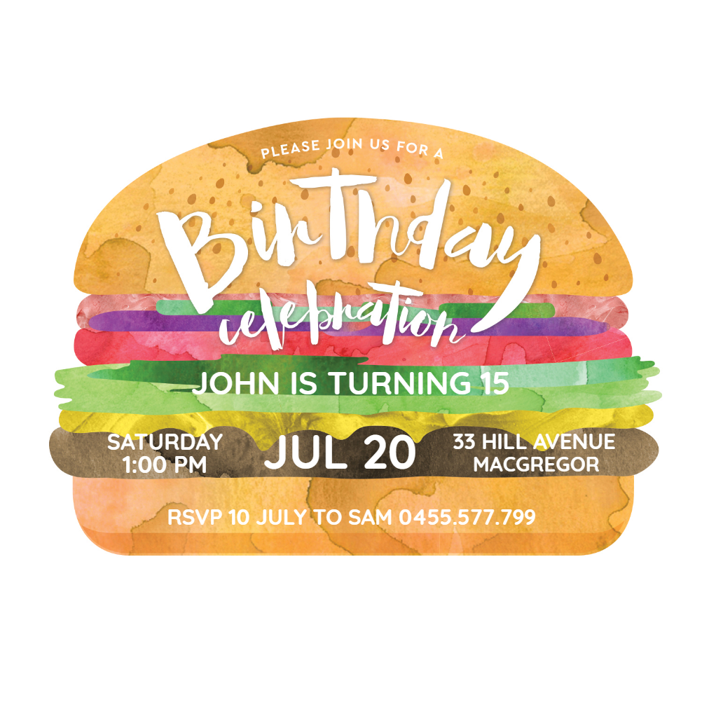 Sms - Birthday Invitation Template (Free) | Greetings Island