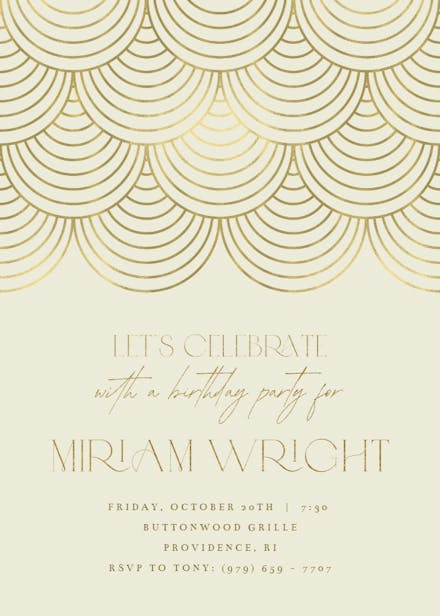 Celebration Style - Birthday Invitation Template (Free) | Greetings Island